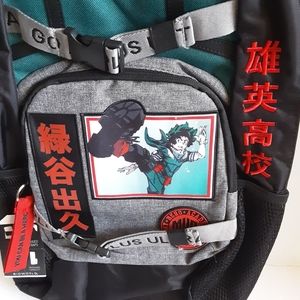 Hot Topic | Bags | My Hero Academia Deku Costume Builtup Backpack Nwt ...